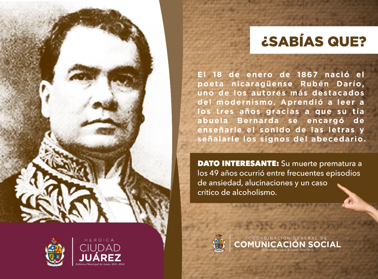 Un día como hoy nace Rubén Darío - Circuito Frontera Periodismo Urbano